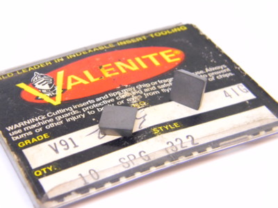 NEW SURPLUS 6PCS. VALENITE SPG 322 GRADE: V91 CARBIDE INSERTS | eBay