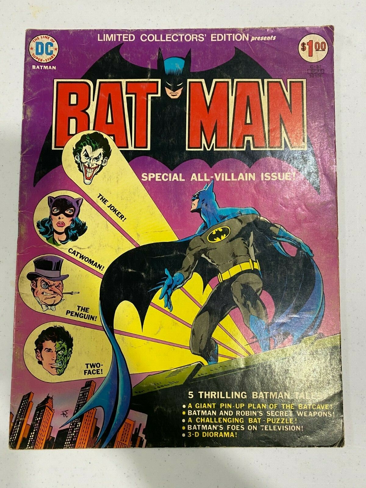 DC Limited Edition -Vol 4 #C-37 (1975) Batman Special All-Villain Issue ...
