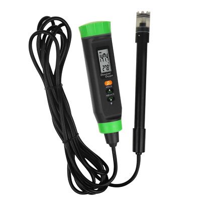 Digital Water Dissolved Oxygen Tester DO Meter with Electrode Filling ...