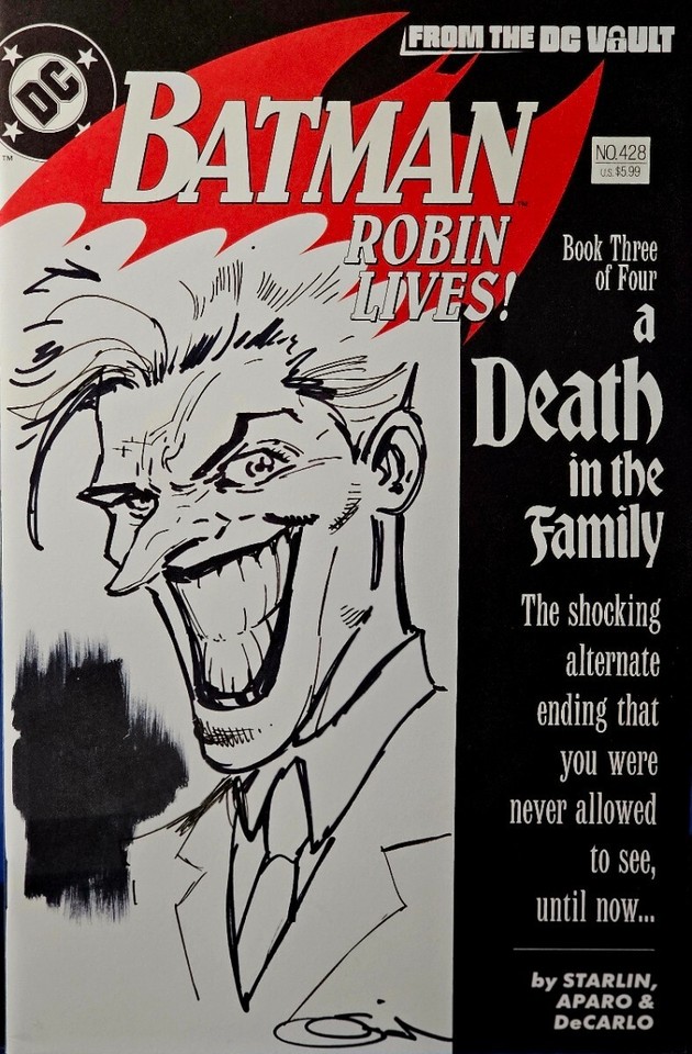 Batman #438 Robin Lives! Blank Sketch Variant Joker Sketch by Sajad ...