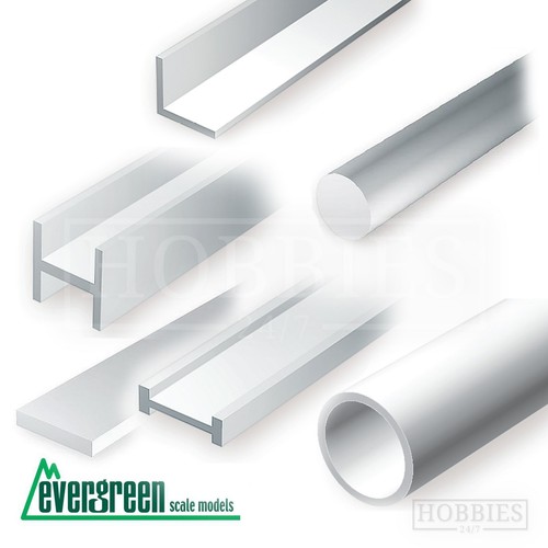 Evergreen EV0764 Matte White T Profile 350mm 2.3mm (4pcs) Modeling for ...