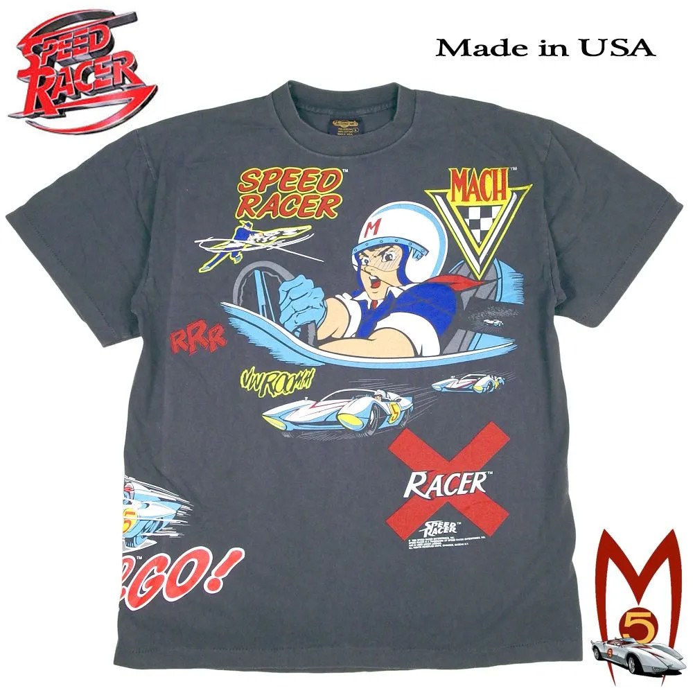 319 SPEED RACER Mach GO GO 1967 T-Shirt, Charcoal, La… - Gem