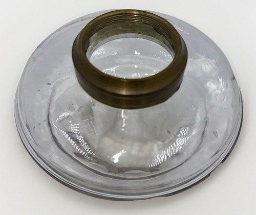 Kerosene Oil Wall Bracket w/ Wall Plate & Clear Glass Basket Lamp Font ...