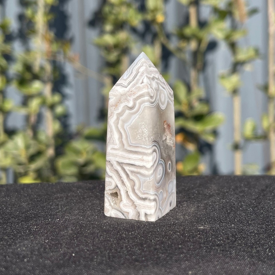 32G Crazy Lace Agate Obelisk Pseudomorph Agate | eBay
