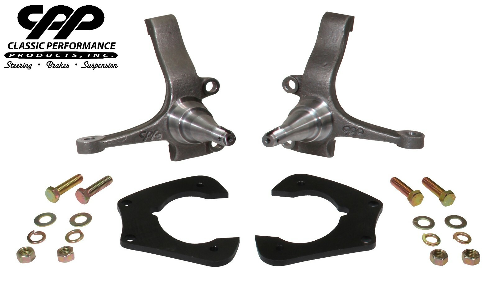 CPP Mustang II 2 IFS Modular 2" Drop Height Spindles Disc Brake ...