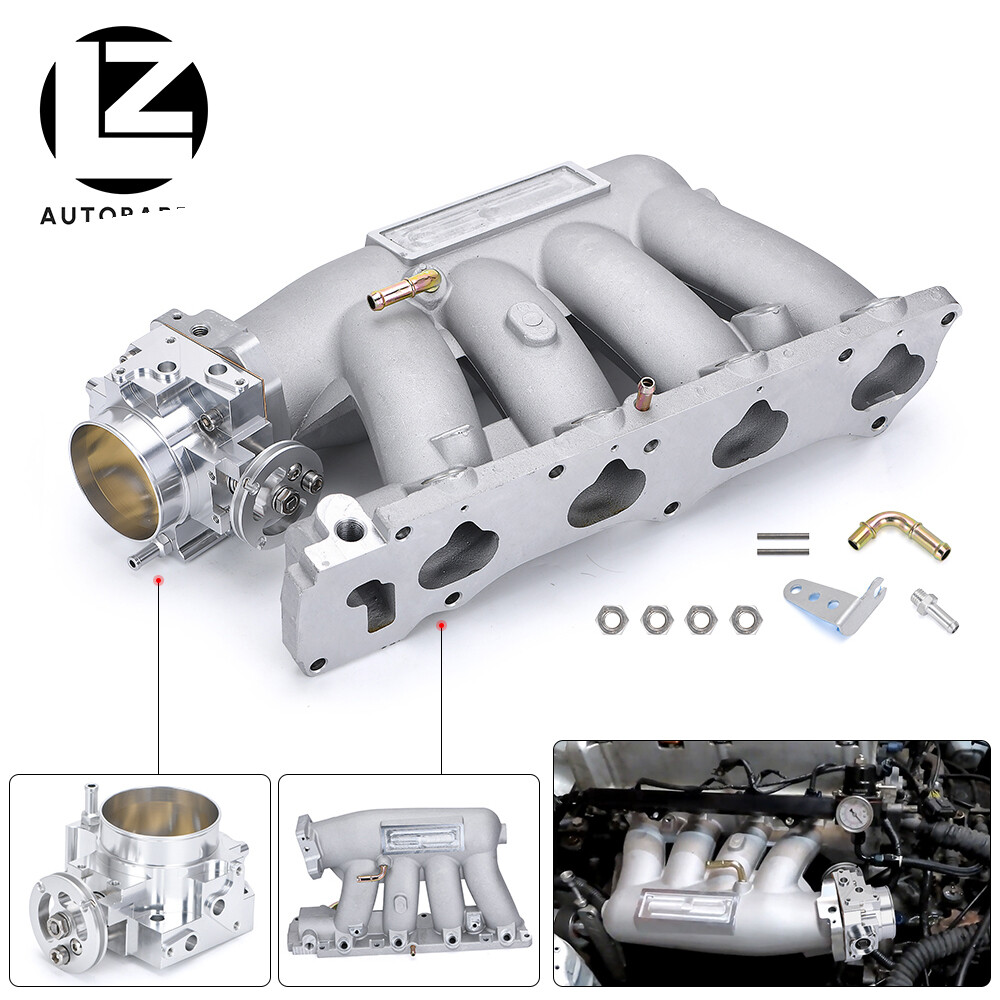 For K20 K20Z3 K24A2 K24 RBC Intake Manifold + 70mm Throttle Body K ...