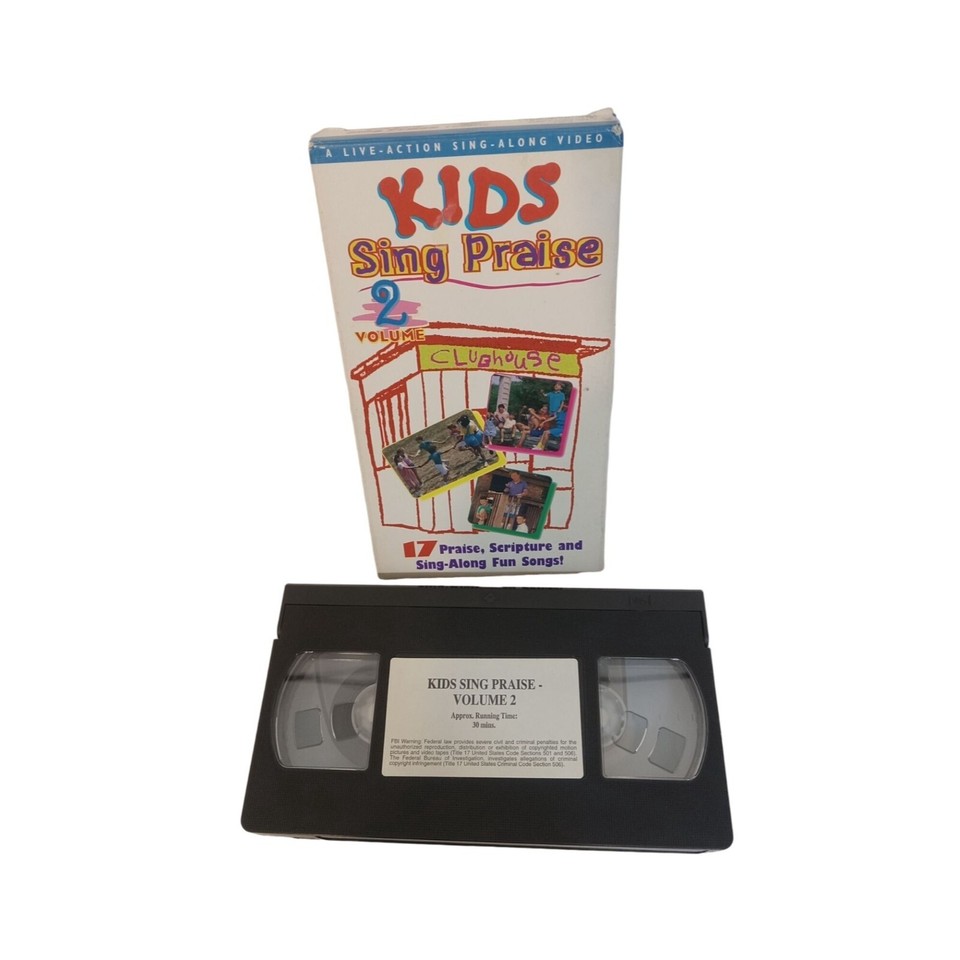 VHS Tape Sing Along Video Kids Sing Praise 17 Scripture Fun Songs ...