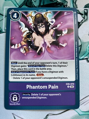 Phantom Pain EX6-070 U Digimon CCG | Infernal Ascension NM | eBay