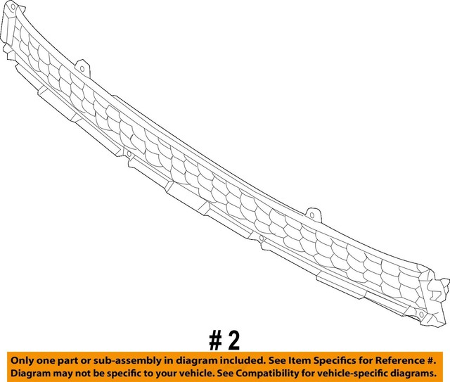 Kia OEM 2017 Soul Front Bumper-lower Grille Grill 86562B2500 for sale ...