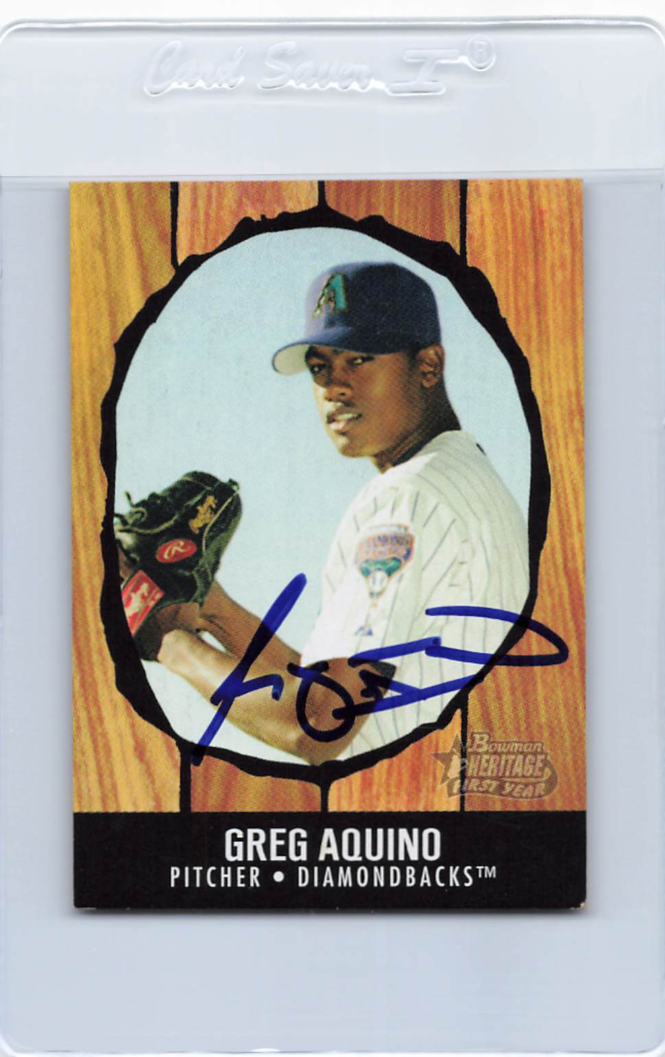 2003 Bowman Heritage #191 Greg Aquino Diamondbacks Signed Auto *H6626 | eBay