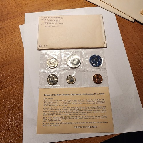 1965 SMS United States Special Mint Set in Original Packaging, 40% ...