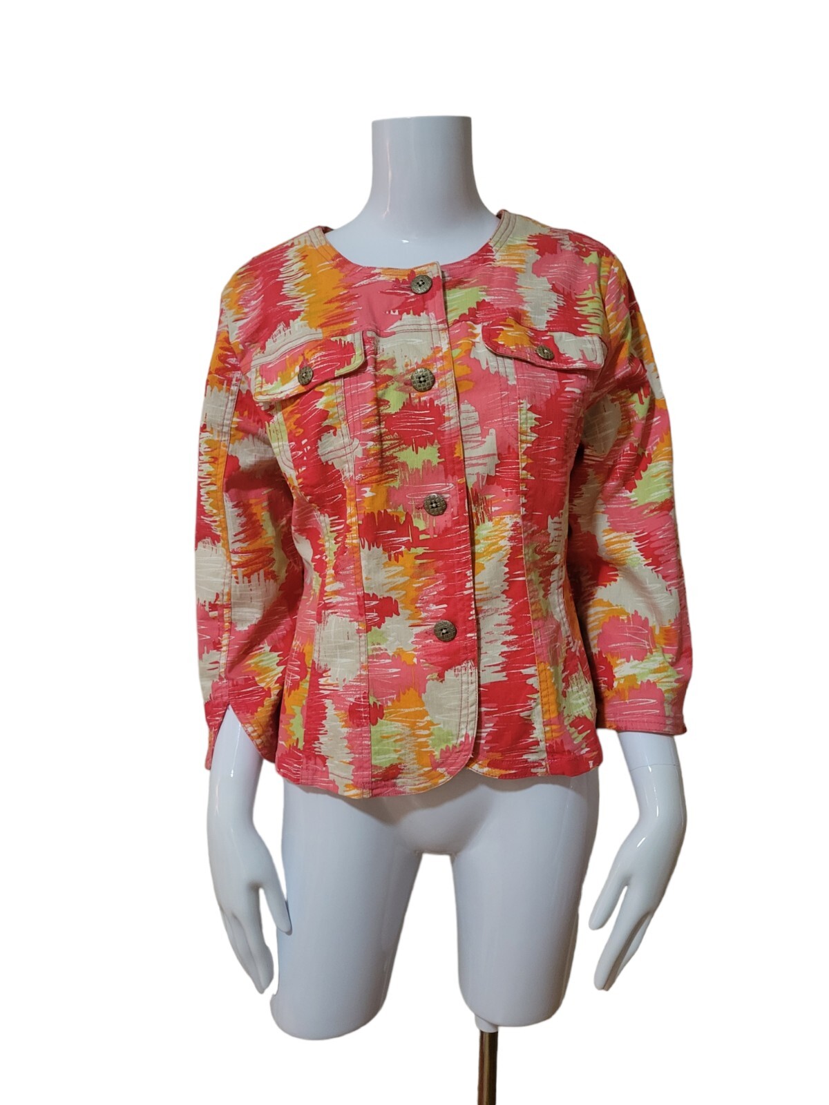 Women's RUBY RD. Multi Colored Denim Jacket. Size 14 | eBay