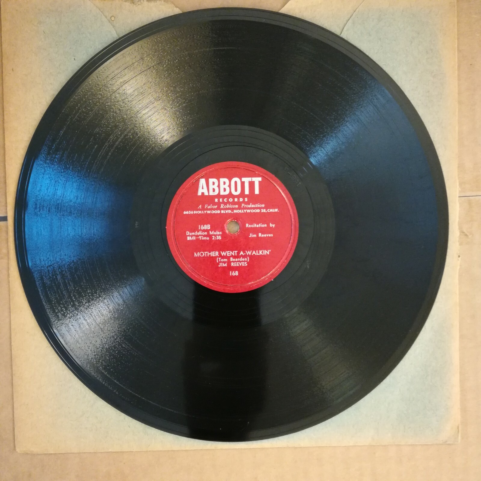 JIM REEVES Padre Of Old San Antone / Mother Went A-Walkin' 1954 78 ...