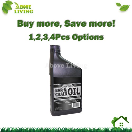 Chainsaw Bar & Chain Oil 1 Litre Bottle Premium Lube Reduces Wear Tear ...