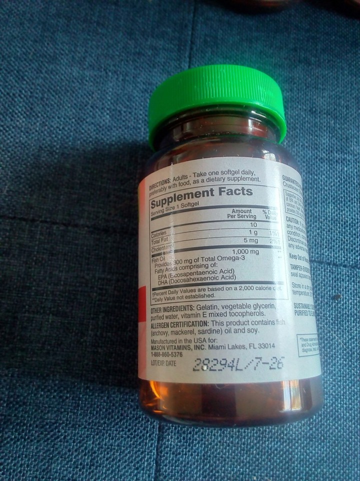 5 Bottles of New, Seeled,Purified and Sustainably Sourced Fish Oil | eBay