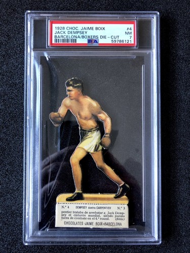 1928 Jack Dempsey Boxing #4 Die-cut Card PSA 7 Jaime Boix Chocolate POP ...