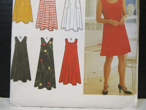 Simplicity Pattern 7116 Dress or Jumper Miss Size AA (XS, S, M) Cut ...
