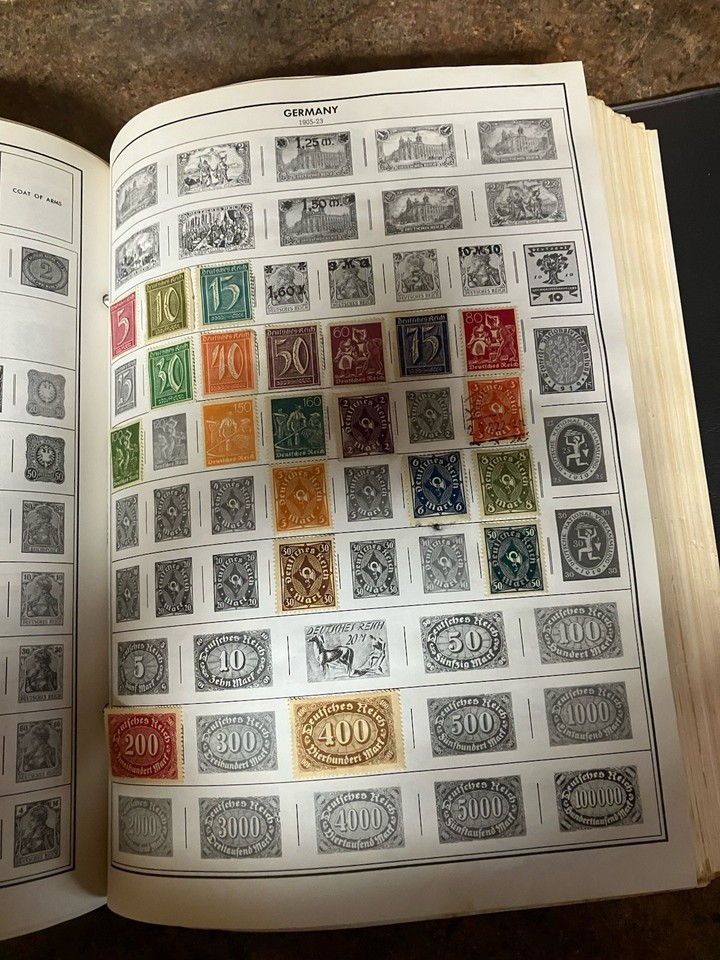 Standard World Stamp Album - Set Of 2 Copyright 1976 W/ 65 Packs Of ...