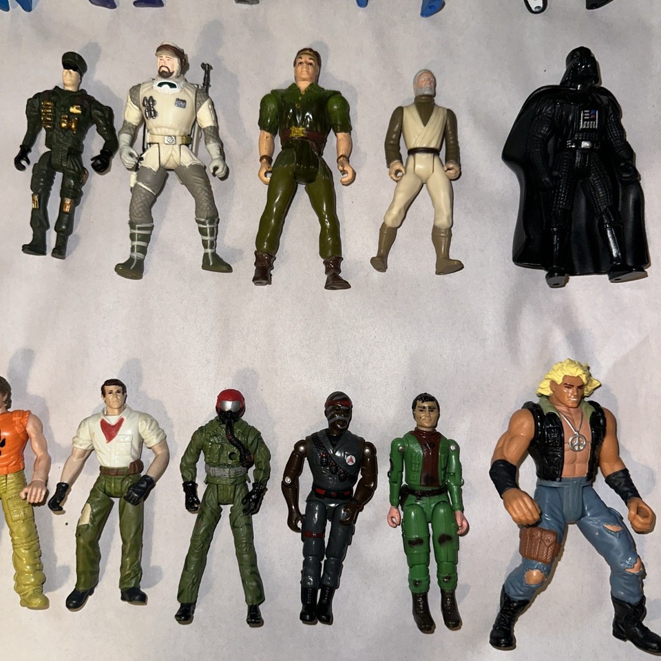 Lot of 16 Action Figures - Remco Sgt Rock, Galoob Demon Ranger, Kenner ...