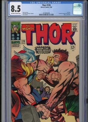 Thor #126 1966 Marvel CGC 8.5 OW/White | eBay