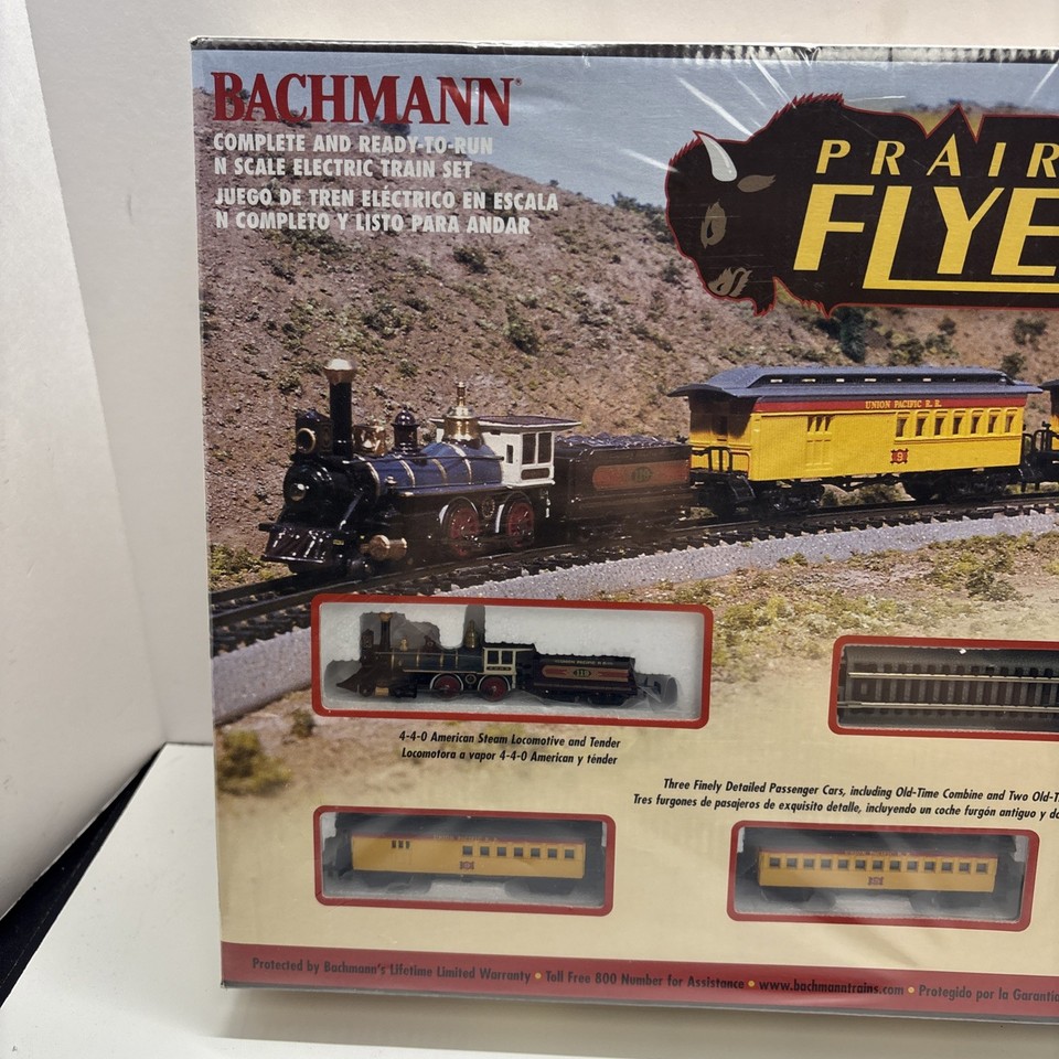 Bachmann N Scale Prairie Flyer Train Set Item 24004 NIB SEALED | eBay