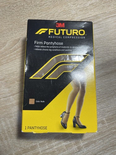 Futuro Firm Pantyhose Medical Compression Leg Swelling Relief Nude Plus ...