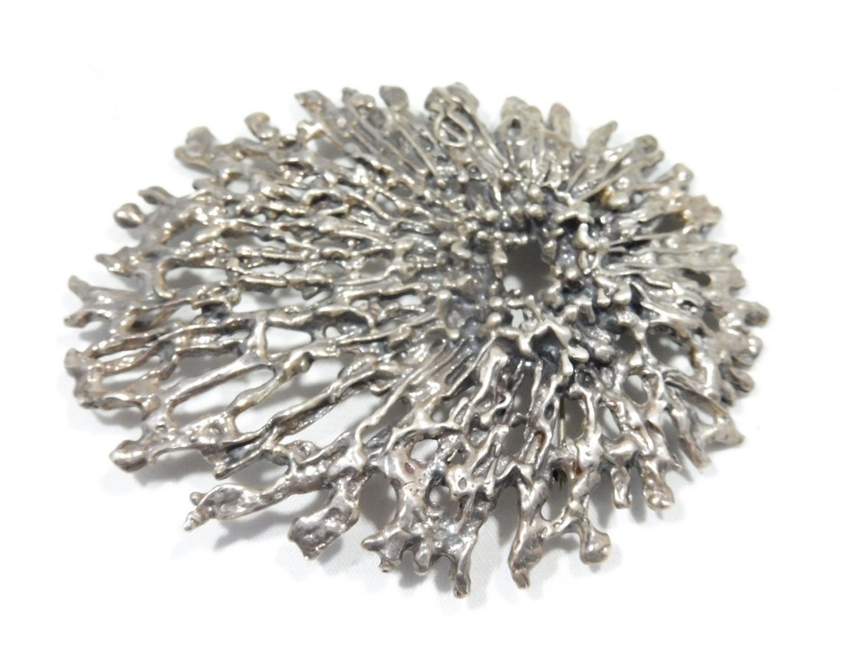 LARGE 1970'S STERLING SILVER ISRAELI BRUTALIST PENDANT | eBay