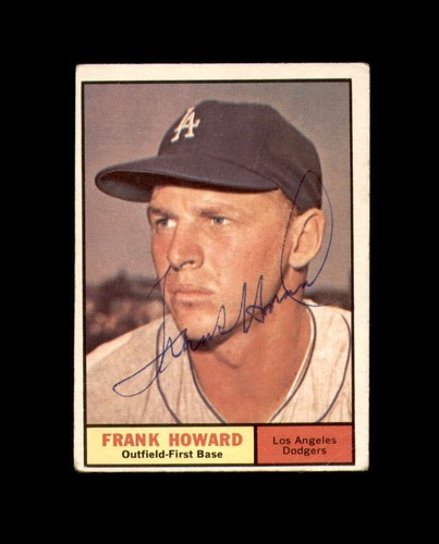 Frank Howard Signed 1961 Topps Los Angeles Dodgers Autograph | eBay