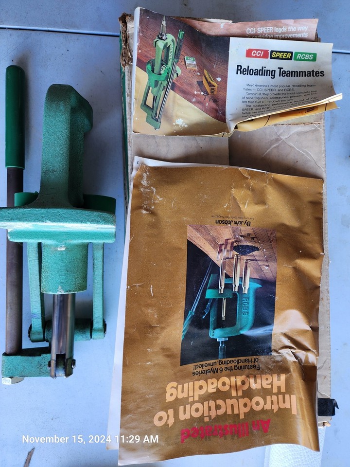 RCBS Rock Chucker reloading press used | eBay