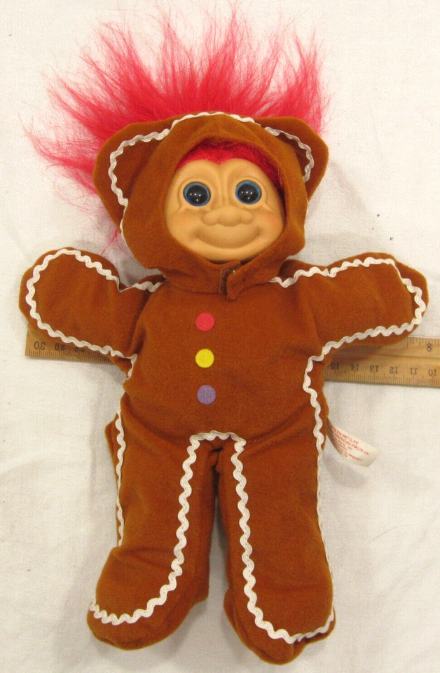 Russ Christmas Troll GINGERBREAD MAN Plush Doll Ginger 10” costume Soft ...