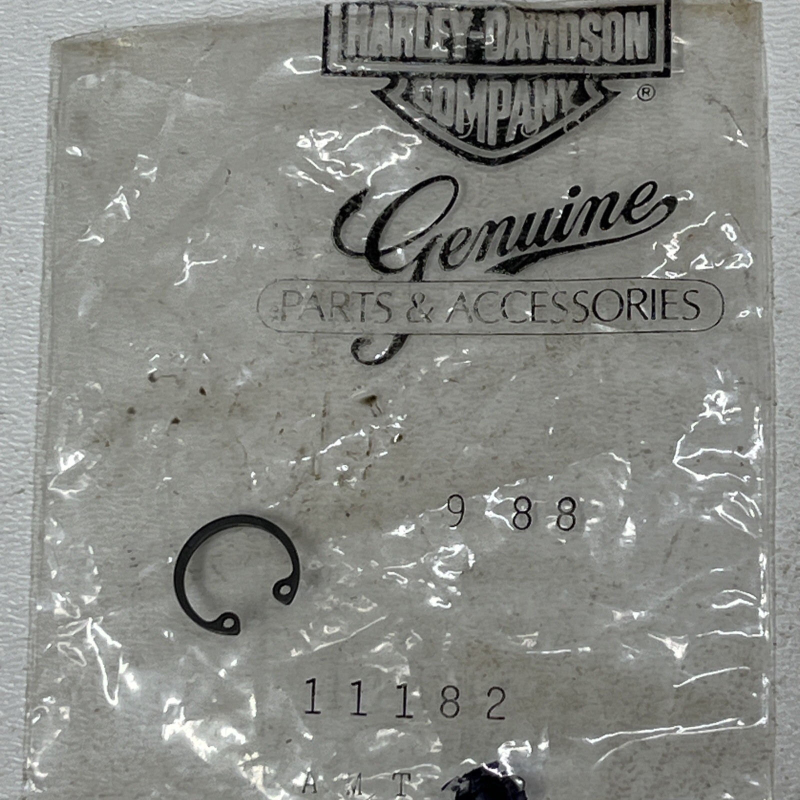 1 NOS Harley Davidson Starter Shaft Coupling Retaining Ring OEM 11182 ...