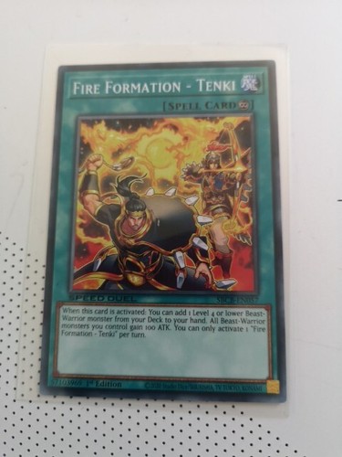 Fire Formation Tenki Yu-Gi-Oh! Card English Sbcb-en057 | eBay