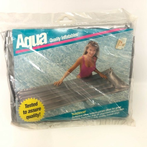 Vintage Aqua Suntanner Inflatable Pool Lounge Float 1992 Giant 72x30 ...