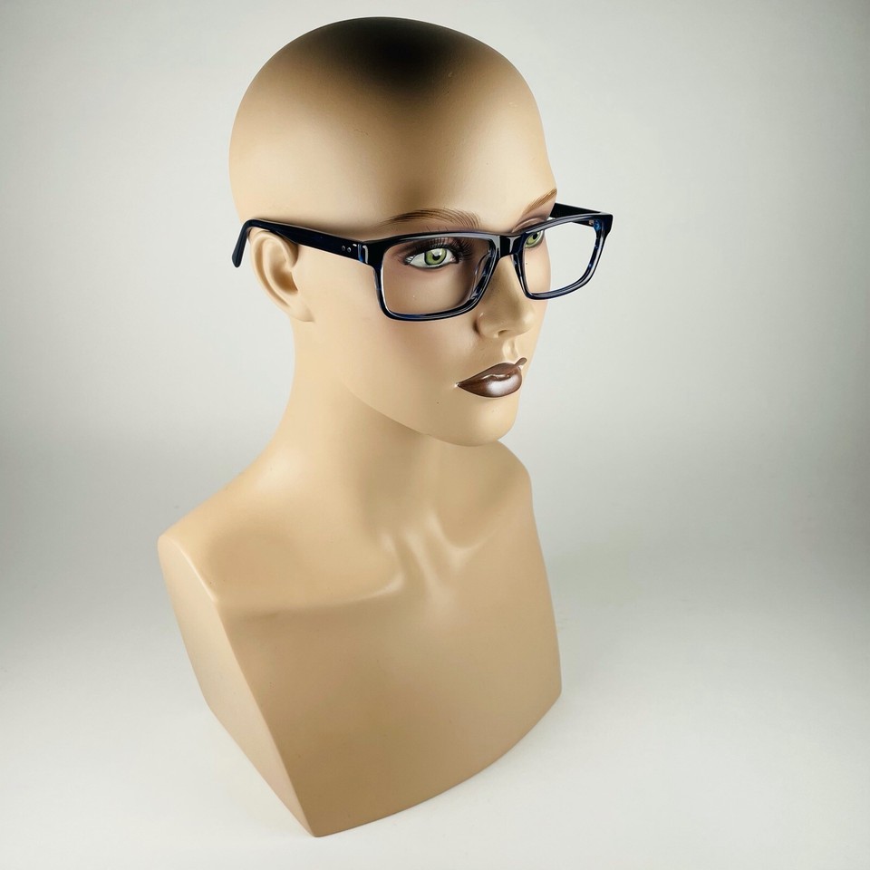 SPECSAVERS eyeglasses BLUE STRIPED SQUARE glasses frame MOD: 30791343 ...