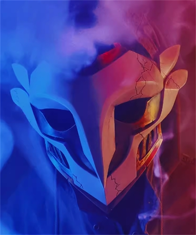 Game League Of Legends Ekko Cosplay Mask Helmet Halloween Party Prop ...