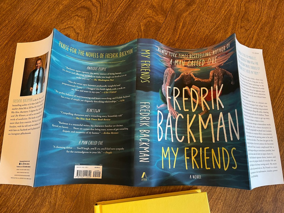 My Friends - Fredrik Backman HCDJ SIGNED 1st ed. New - author of Man ...