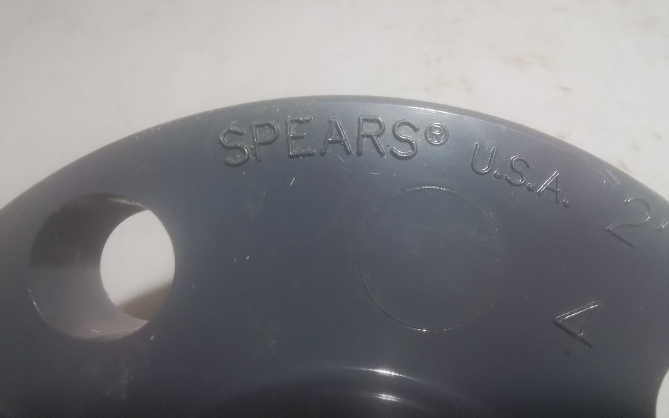 Spears 2" PVC Sch 80 One Piece Flange, 150 PSI, Bolt Torque 25 FT-LBS ...