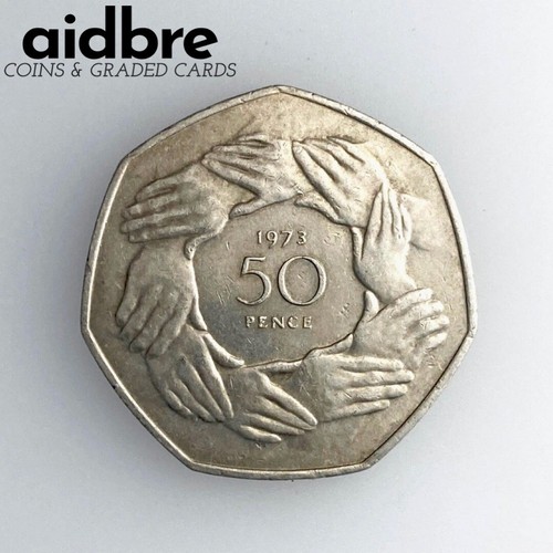 1973 EEC (Hands) 50p Coin Rare Fifty Pence Coin Large | eBay