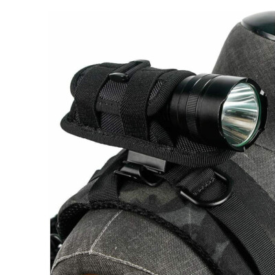 Tactical Flashlight Holster Nylon Torch Carry Case Belt Clip Pepper ...