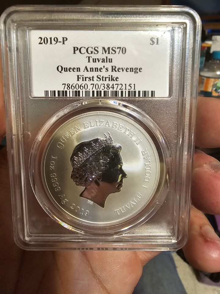 queen Anne's revenge first strike black flag blackbeard coin | eBay