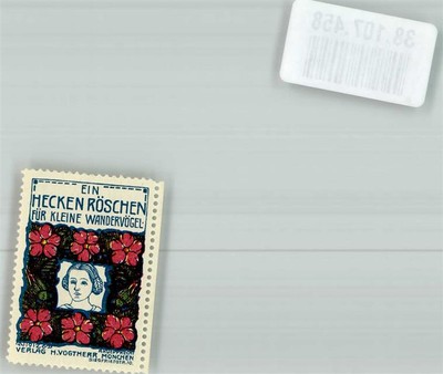 38107458 - 8000 Muenchen sign. Rupprecht A. Ein Heckenroeschen f ...