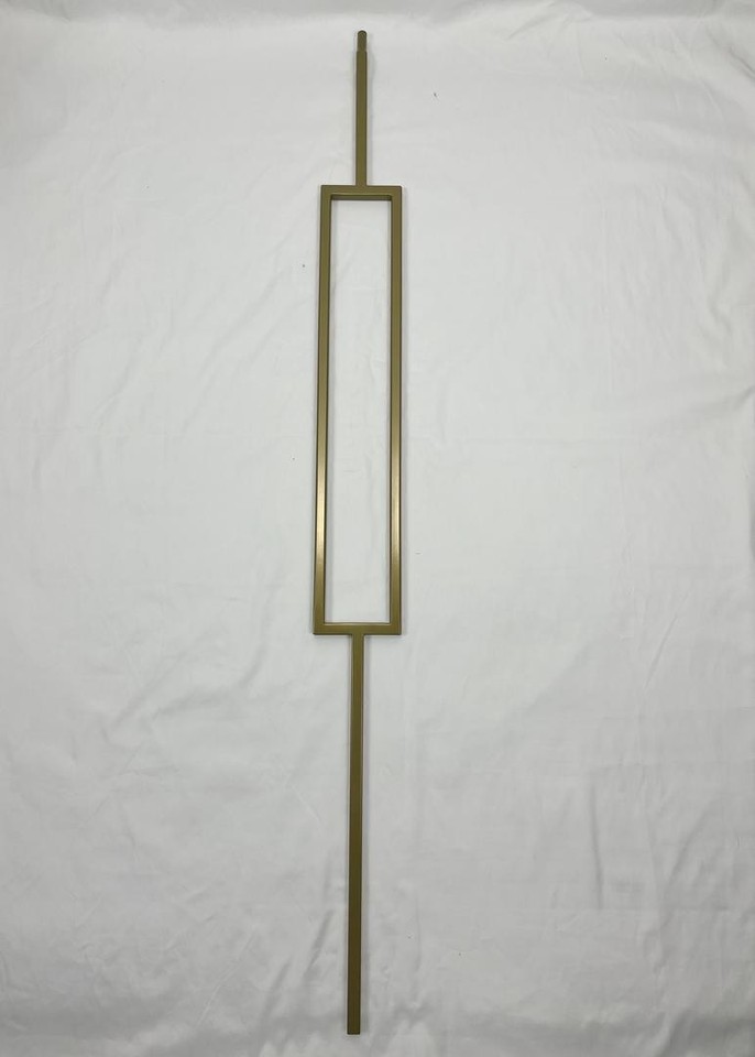 Metal Gold Rectangular Home Décor Square Stair Baluster 1120mm ...