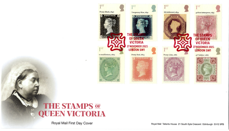 2025 GB STAMPS OF QUEEN VICTORIA PAIR STAMP +MINI SHEET FIRST DAY COVER ...