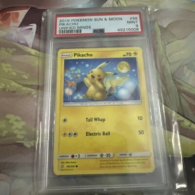 Pikachu Rev.Foil 2019 Pokemon Sun & Moon Unified Minds #56 Unified ...