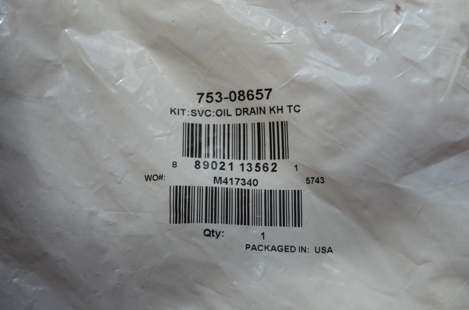 MTD Cub Cadet Troy-Bilt OEM Oil Drain Kit 753-08657 | eBay