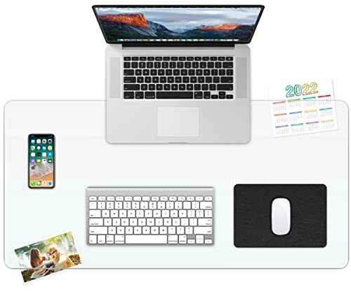 Clear Desk Cover Protector 14'' x 24'' Desk Pad Mat Blotter on Top of ...
