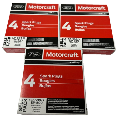 Set of 12 Genuine OEM Motorcraft SP509X Spark Plugs HJFS24FPX SP509 ...