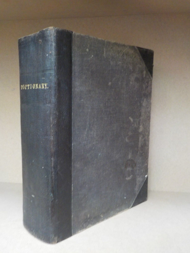 Very Old English Dictionary Vintage Antique No Date c19th Century Heavy ...