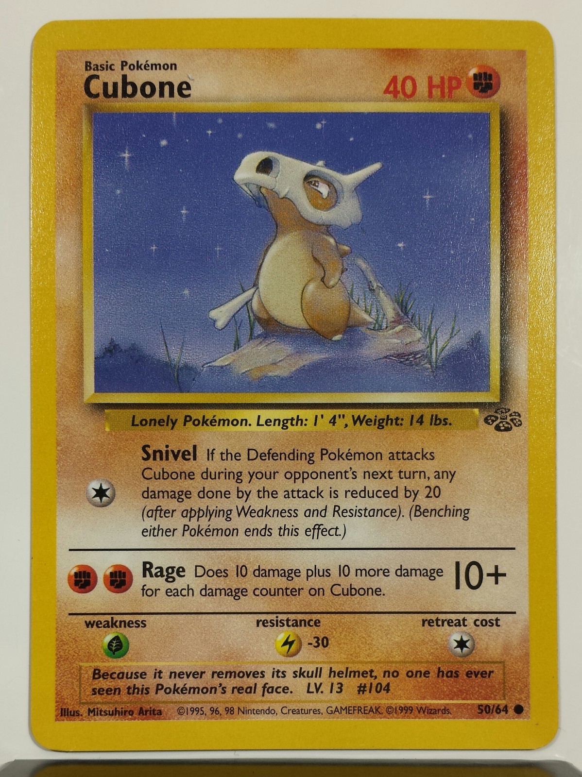 Cubone 50/64 - NM / M - Jungle Set Pokemon Card - $2 Combined Shipping ...