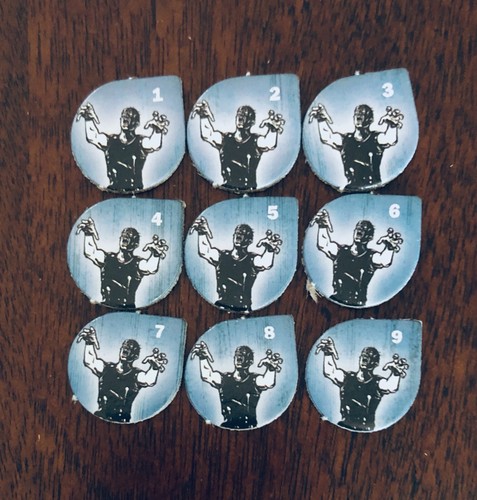Betrayal at House on the Hill (Blue Zombies Tokens) Replacement/Extra 9 ...